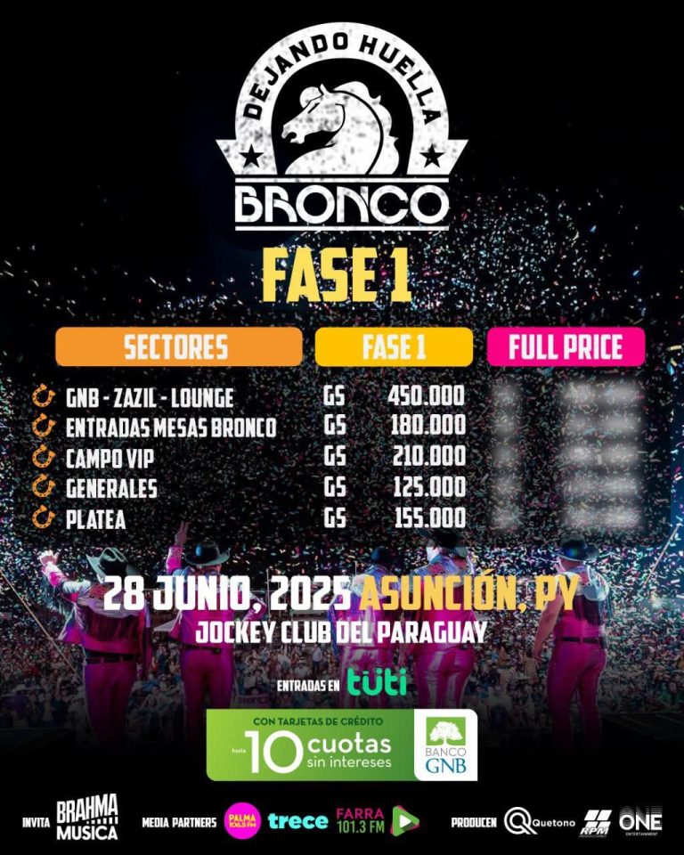 Bronco en Paraguay: ¡Fiesta garantizada este finde! - Dia